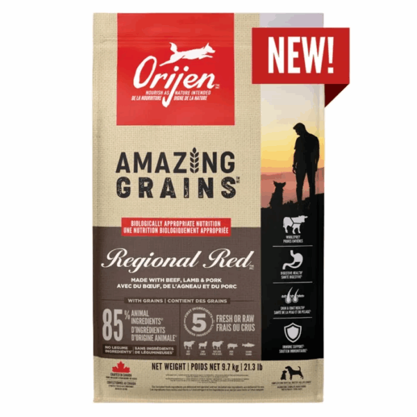 Orijen Amazing Grains Regional Red Dog Food - Dog Food, Dog Treats, Raw ...